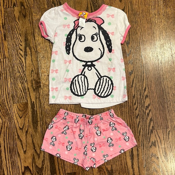 Peanuts | Pajamas | Peanuts Snoopy Little Girls Pajamas | Poshmark